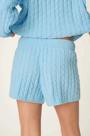 PJ Salvage Cozy Chenille Cable Knit Lounge Shorts