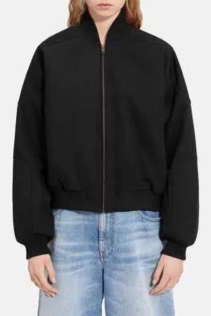 MAISON MARGIELA Oversized Bomber Jacket - Nero