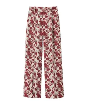 La DoubleJ Printed Wide-leg Trousers