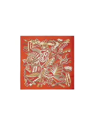 Burberry Carousel Graphic Printed Scarf