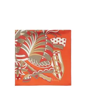 Burberry Carousel Graphic Printed Scarf