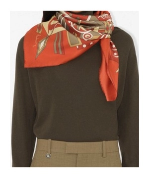 Burberry Carousel Graphic Printed Scarf