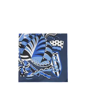 Burberry Carousel Ekd Finished-edge Scarf