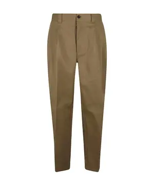 MAISON MARGIELA Checked-panel Pleated Design Trousers