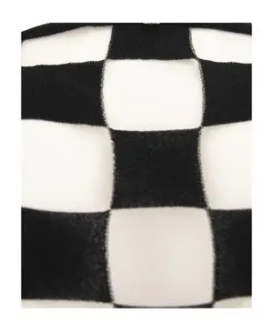 Sportmax Checkerboard Effect Crewneck Knitted Jumper