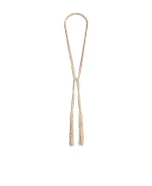 Celine Scarf In Crocheted Silk - Nude