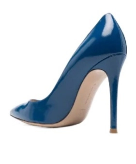 GIANVITO ROSSI 105mm Pointed Toe Pumps - Blue