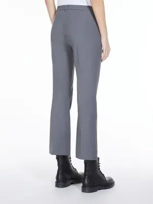 Max Mara Umanita High-waisted Flared Trousers - Gray