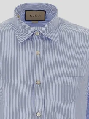 Gucci Pinstriped Buttoned Shirt