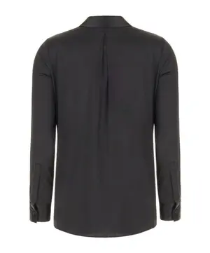 Elisabetta Franchi Lapel Collar Shirt - Black