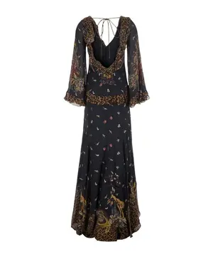Etro Long Dress With V-neck