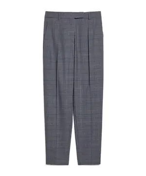 Max Mara Checked Straight Leg Trousers