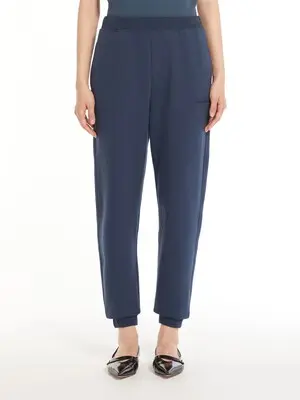 Max Mara Embroidered Logo Sweatpants - Blue