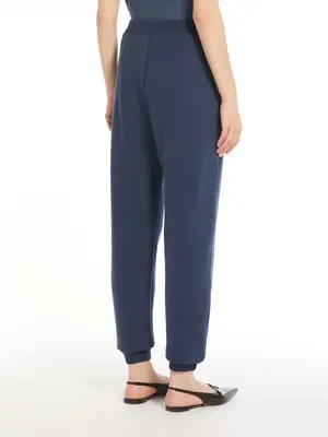 Max Mara Embroidered Logo Sweatpants - Blue
