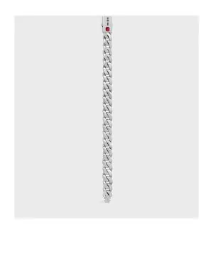 Celine Les Poinçons Bracelet In Sterling Silver And Garnet