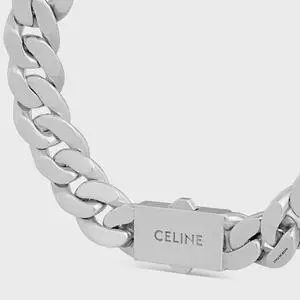 Celine Les Poinçons Bracelet In Sterling Silver And Garnet