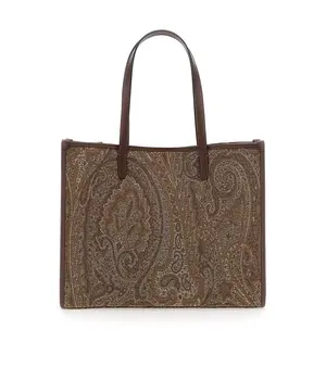 Etro Lovetrotter Jacquard Tote Bag - Brown