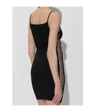 Dsquared2 Side Cut-out Lace-up Mini Dress