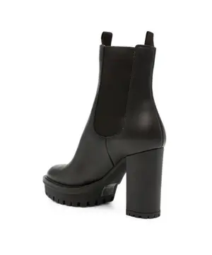 GIANVITO ROSSI Platform Leather Chelsea Boots