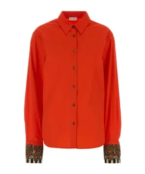 Dries Van Noten Chloris Cuffed Shirt - Red