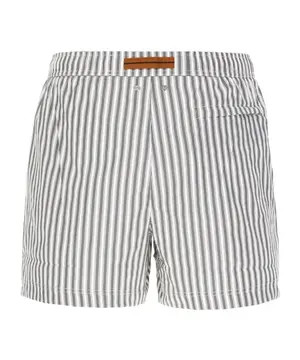 Zegna Striped Drawstring Swim Shorts