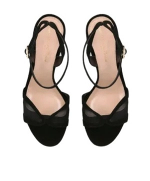 GIANVITO ROSSI Suede Platform Ankle-strap Sandals