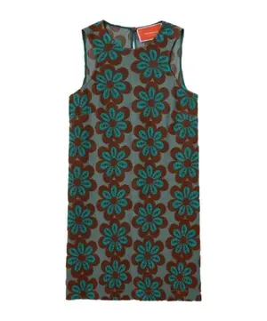 La DoubleJ Racer Floral-print Mini Dress
