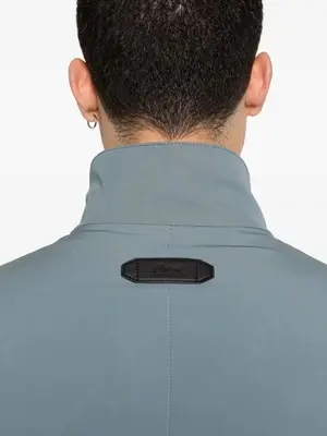 Brioni Zip-fastening Long-sleeve Jacket With Stand Collar