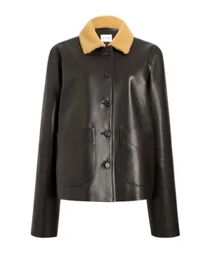 Khaite Long-sleeve Leather Jacket