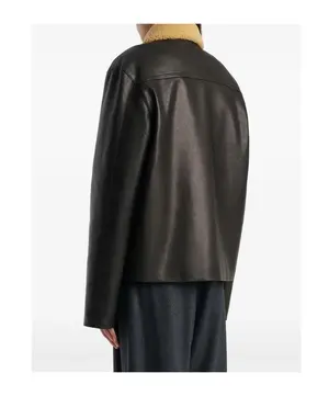 Khaite Long-sleeve Leather Jacket