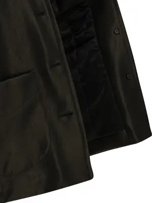 Khaite Shearling Collar Leather Jacket