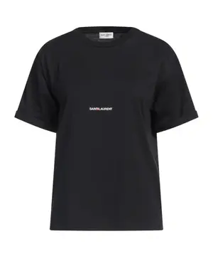 Saint Laurent Simple Solid-color T-shirt - Black