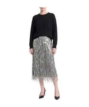 Rag & Bone Sequined Tulle Midi Skirt