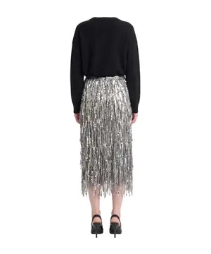 Rag & Bone Sequined Tulle Midi Skirt