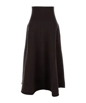 Extreme Cashmere A-line Midi Skirt