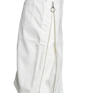 Rabanne Slit-detailed Denim Midi Skirt