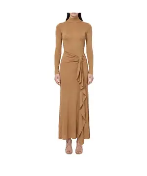 Roland Mouret Knit Drape Gown - Gold