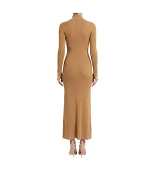 Roland Mouret Knit Drape Gown - Gold