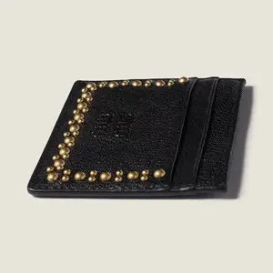 Miu Miu Leather Card Holder - Black