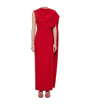 Roland Mouret Asymmetrical Cape Gown