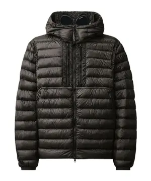 C.P. COMPANY Hooded Down Jacket With Goggle Lens