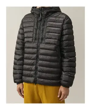 C.P. COMPANY Hooded Down Jacket With Goggle Lens