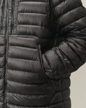 C.P. COMPANY Hooded Down Jacket With Goggle Lens