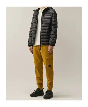 C.P. COMPANY Hooded Down Jacket With Goggle Lens