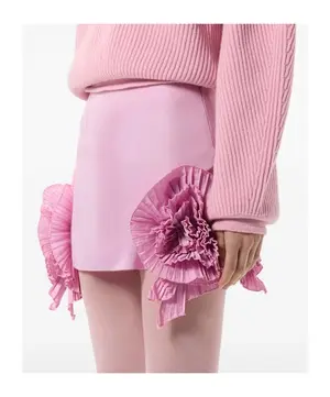 Blumarine 3d Rose Skirt