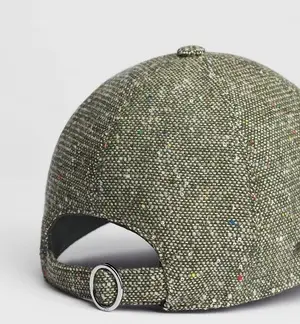 Dior D-player Cap In Donegal Tweed With Sequins