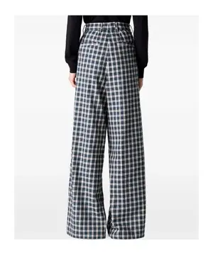 Dries Van Noten Checked Wide-leg Pants