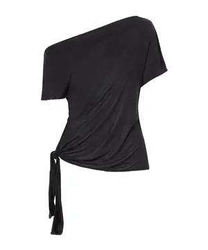 ST. AGNI Off-shoulder Top With Side Knot Detail