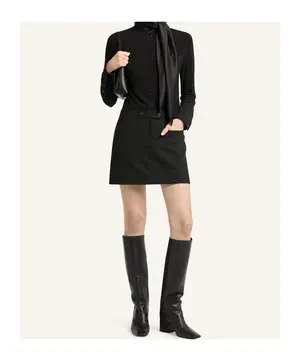 COURREGES Satin-scarf Jersey Shirt