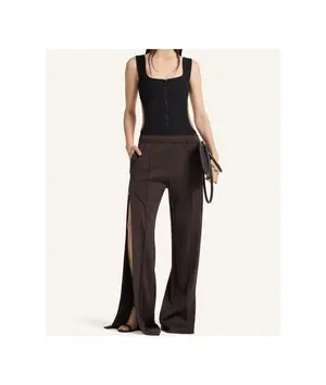 COURREGES Interlock Press-stud Track Pants - Chocolate